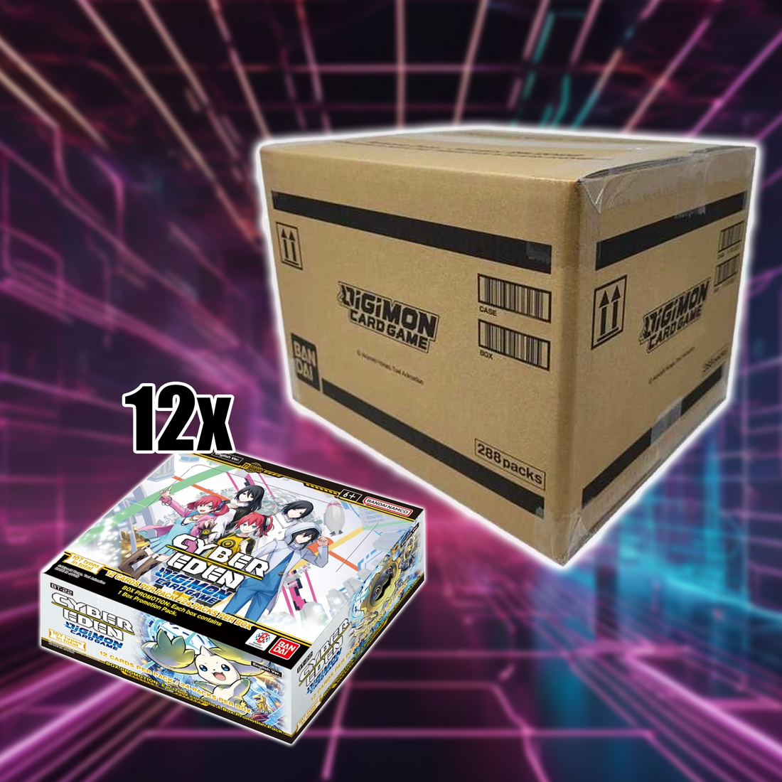 Digimon Card Game - Cyber Eden BT22 - Booster Box SEALED CASE (12 Boxe – Lakeof_Rage